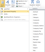 Using Quick Parts – Sara Fennah's Blog