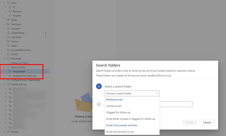 Search Folders in New Outlook – Sara Fennah's Blog